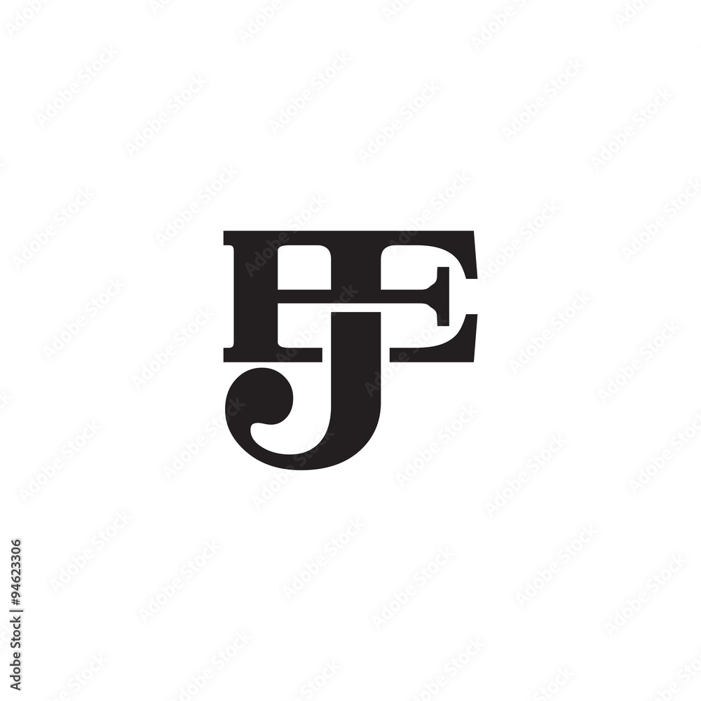 Letter E and J monogram logo Stock Vector | Adobe Stock
