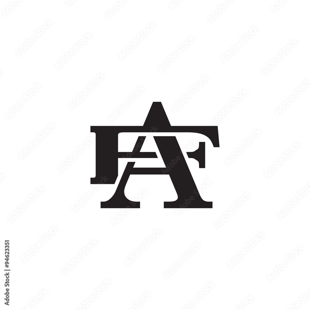 Letter F and A monogram logo Stock Vector | Adobe Stock