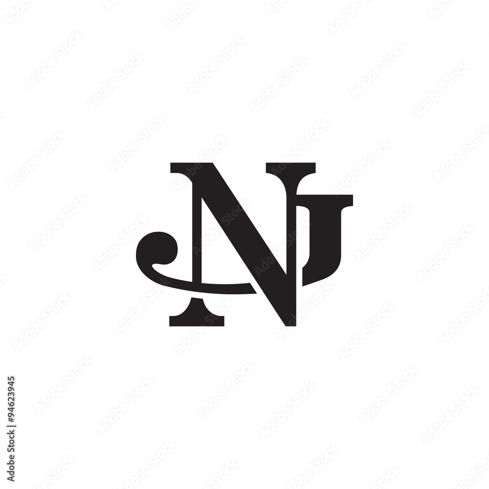 Letter J and N monogram logo Stock Vector | Adobe Stock