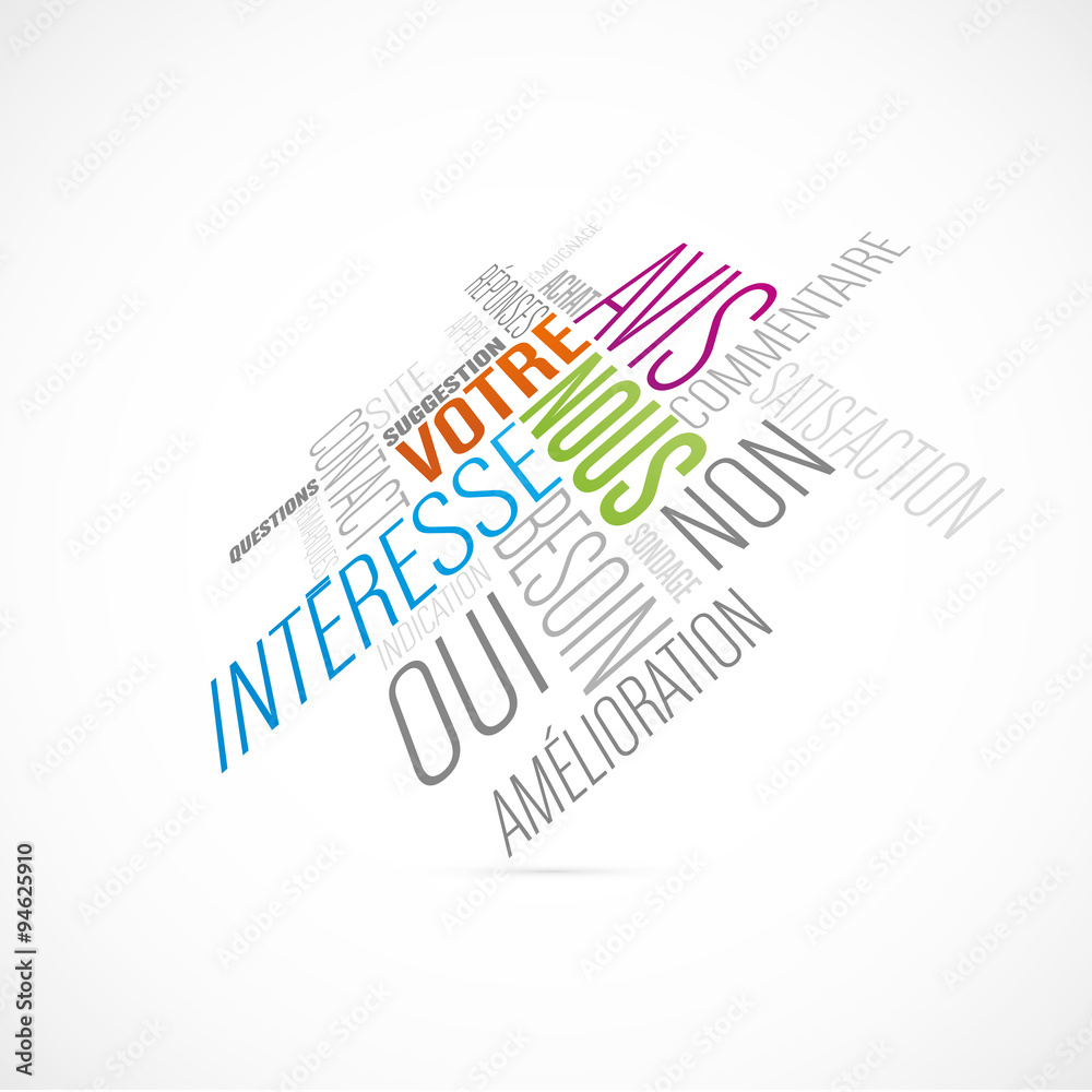 votre avis nous intéresse Stock-Vektorgrafik | Adobe Stock