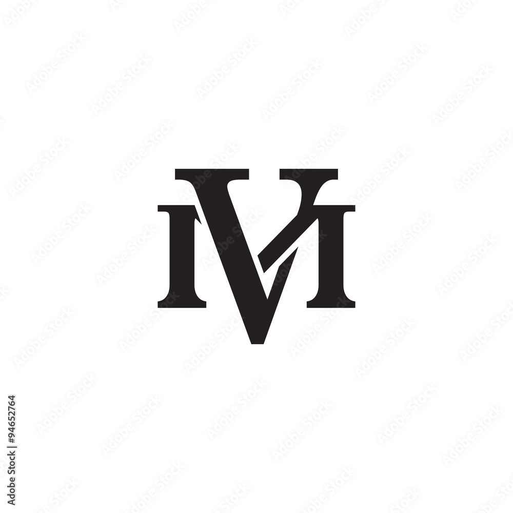 Letter M and V monogram logo Stock Vector | Adobe Stock