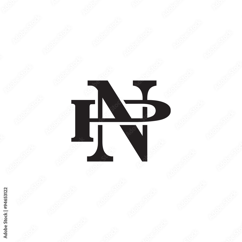 Letter P and N monogram logo Stock Vector | Adobe Stock