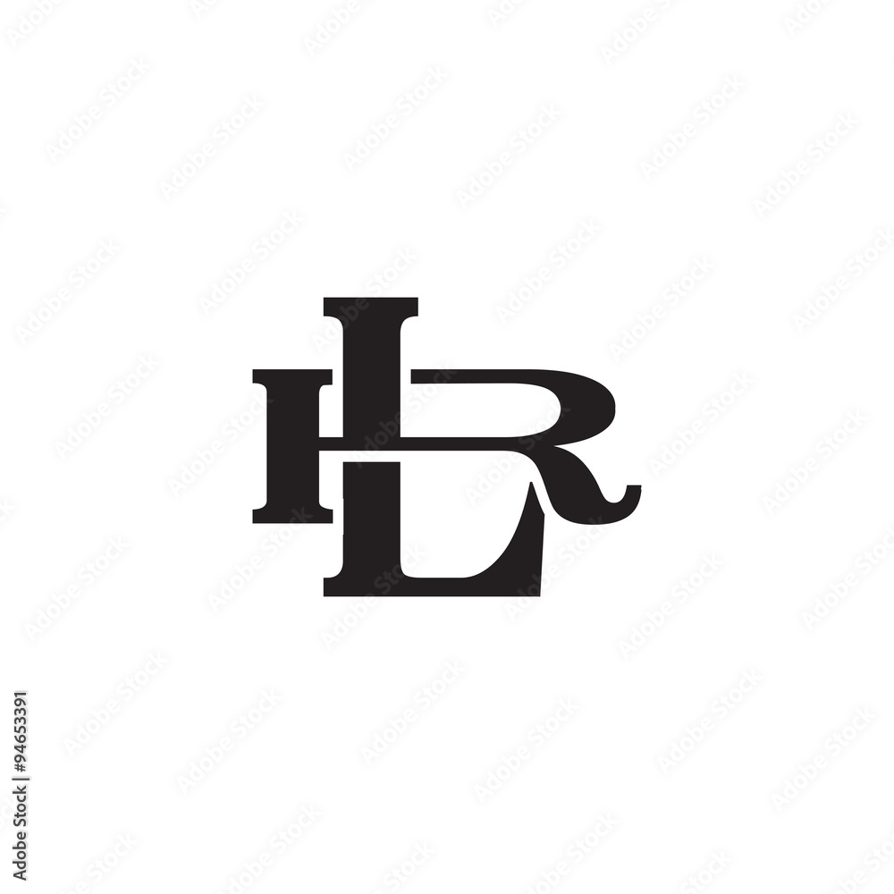 Letter R and L monogram logo Stock Vector | Adobe Stock