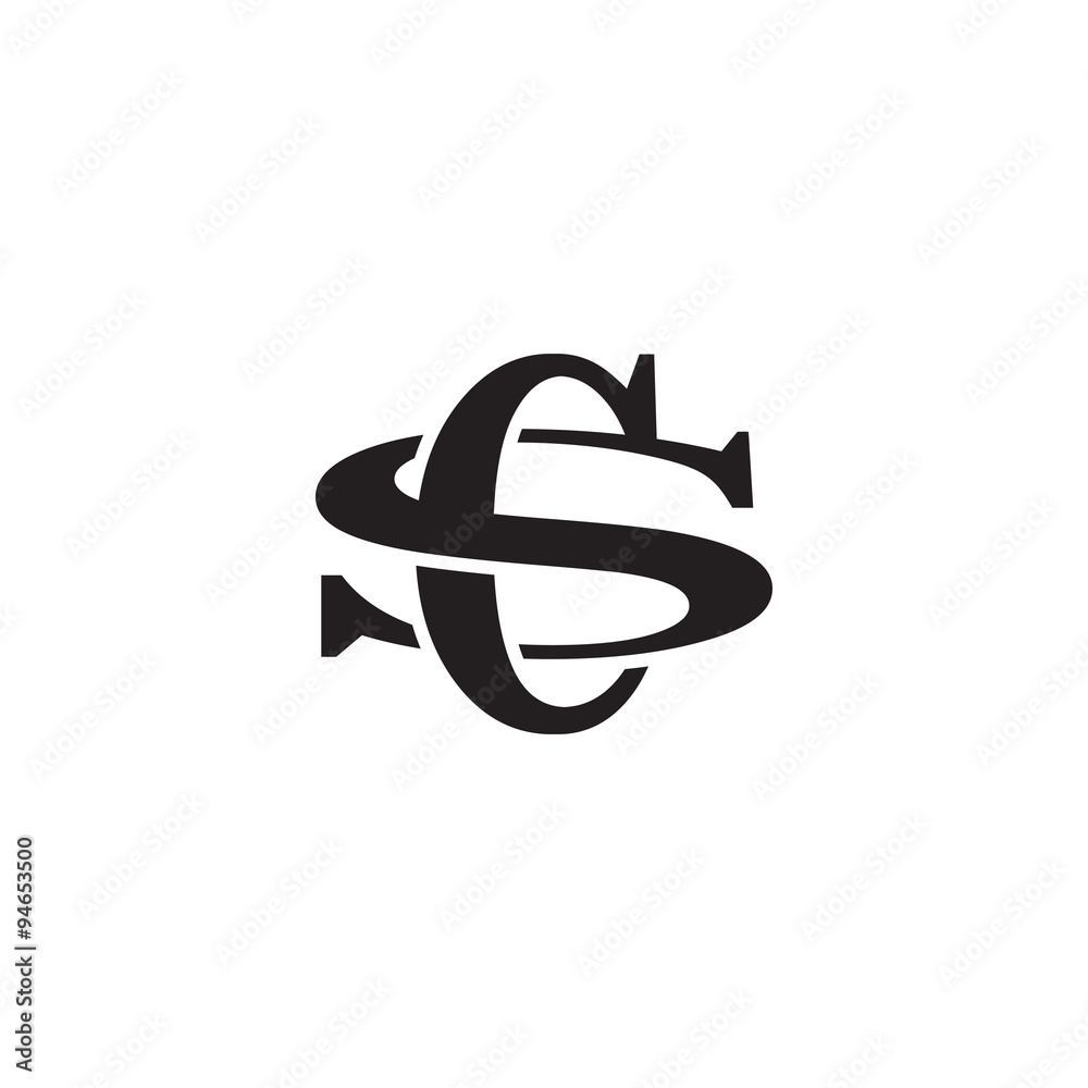 Letter S and C monogram logo Stock Vector | Adobe Stock