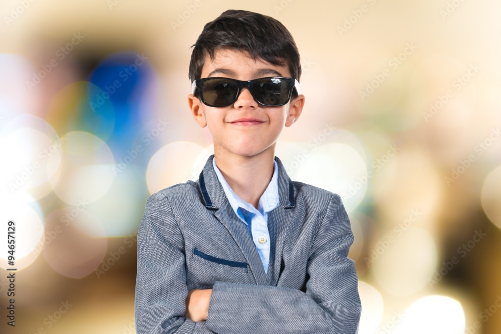 Gangster child with his arms crossed Stock Photo | Adobe Stock
