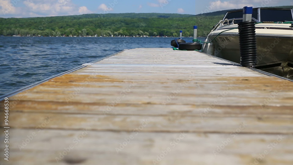 Dock Dolly Large. the camera dollies left and right across a dock as a ...