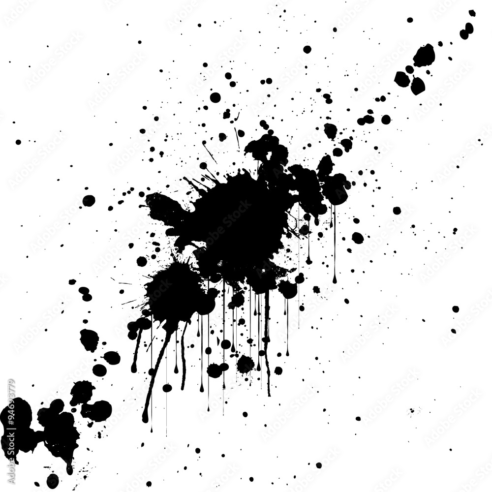 vector splatter black color background. illustration design. Stock ...
