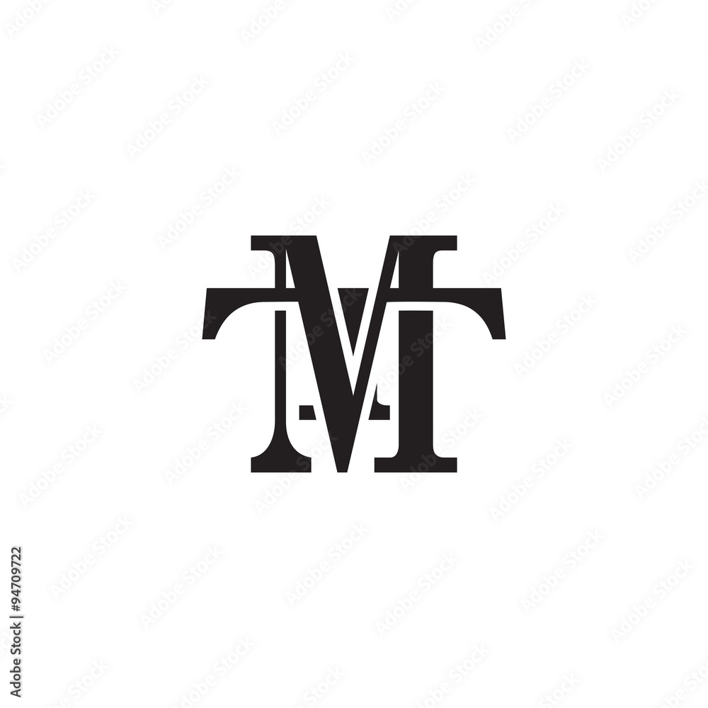 Letter T and M monogram logo Stock Vector | Adobe Stock