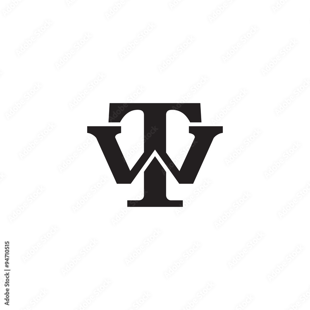Letter W and T monogram logo Stock Vector | Adobe Stock