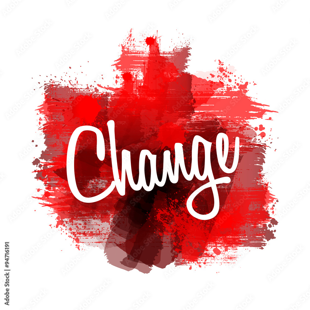 Change | Abstract Watercolour Painting Stock-Vektorgrafik | Adobe Stock