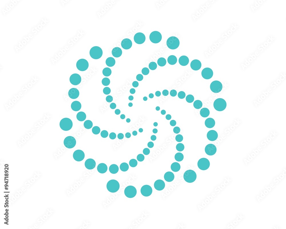 abstract spin dots logo v.3 Stock Vector | Adobe Stock