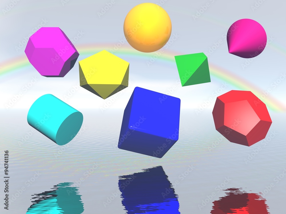 Geometric Colors Stock Illustration | Adobe Stock