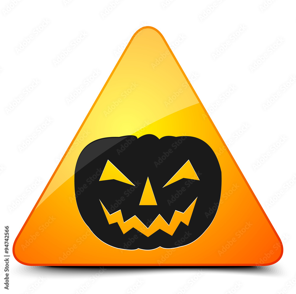Halloween danger sign Stock Illustration | Adobe Stock