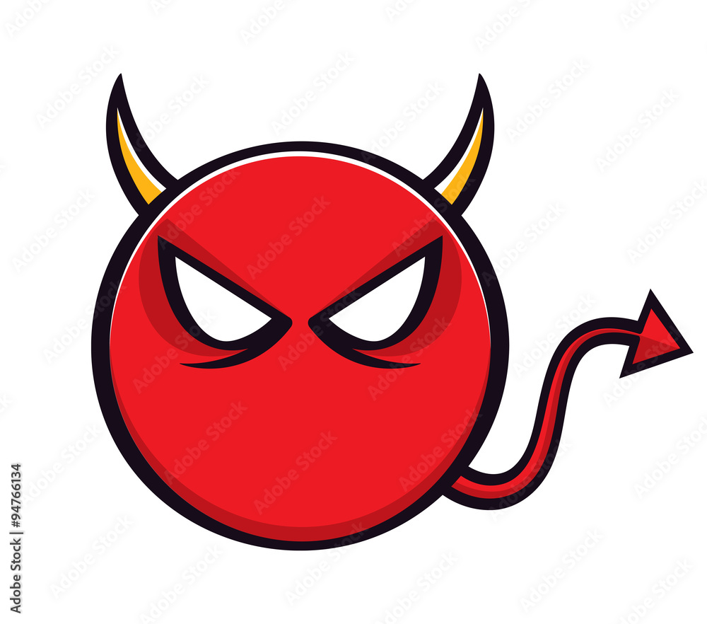 cartoon devil symbol Stock Vector | Adobe Stock