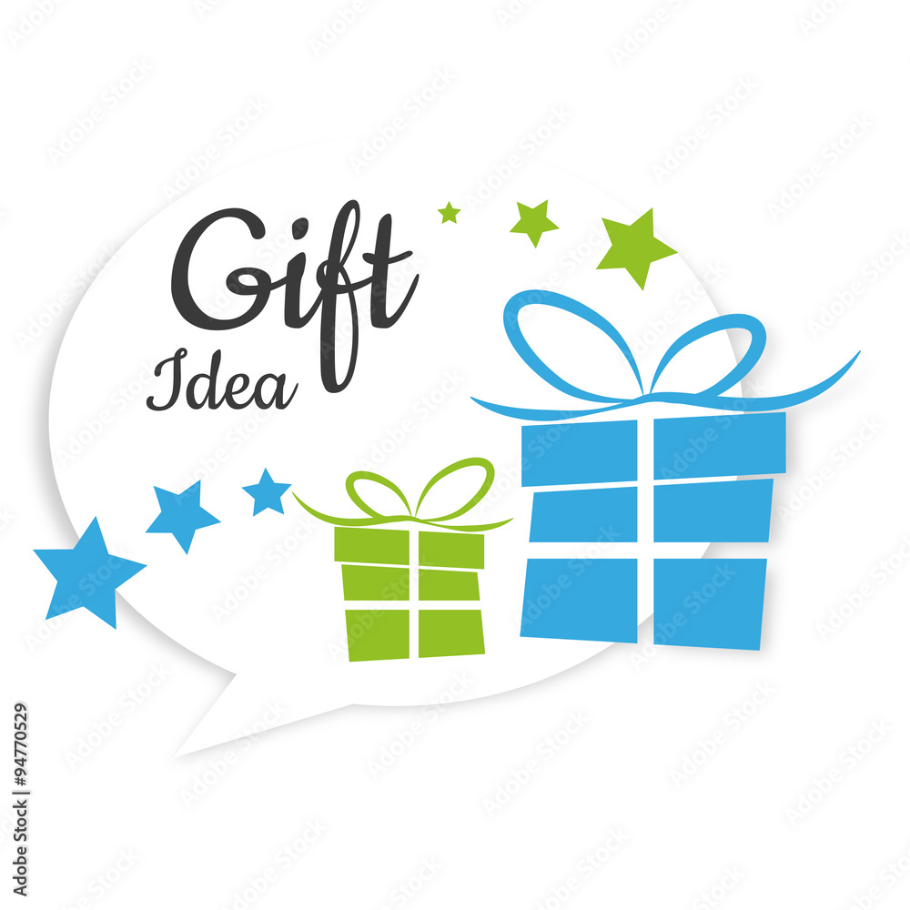 Gift Idea Stock Vector | Adobe Stock