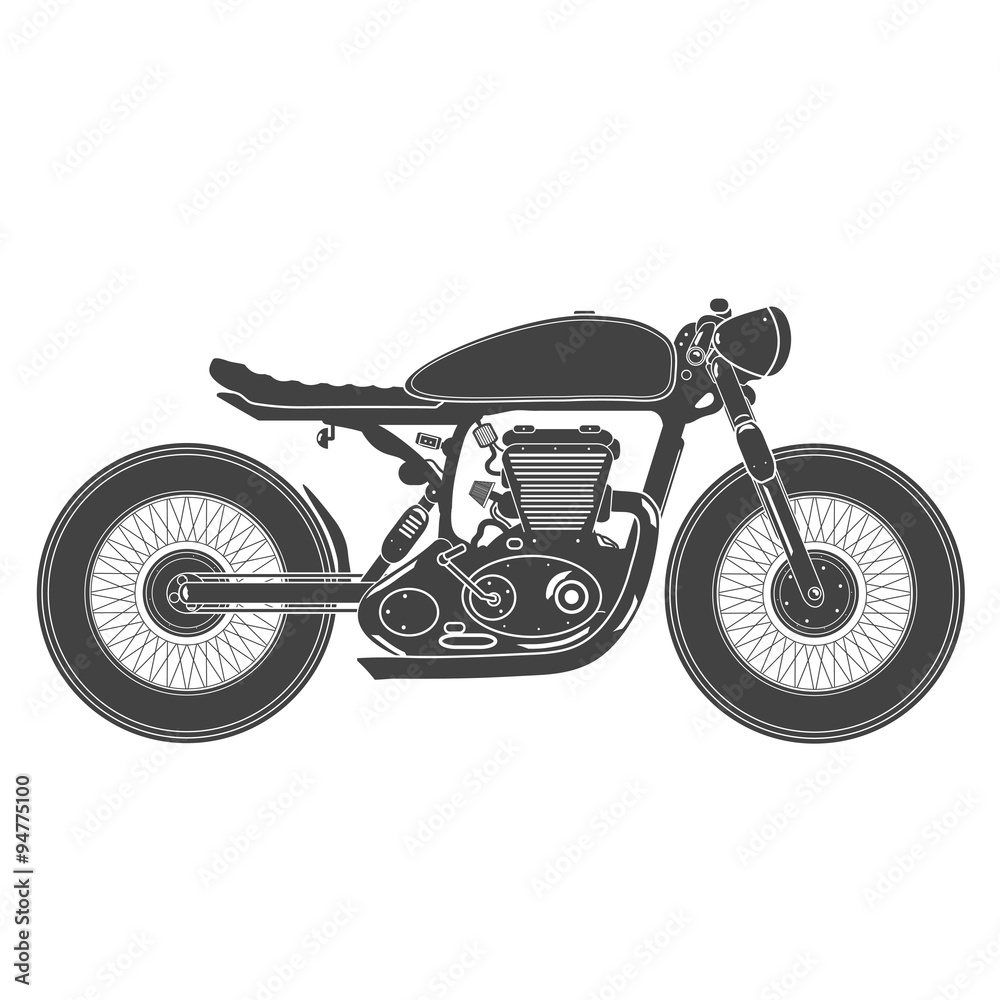 vintage motorcycle. cafe racer theme Stock Vector | Adobe Stock