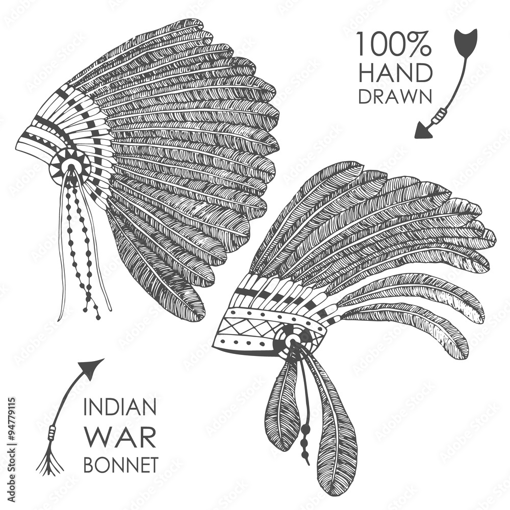 Indian Feather Sketch