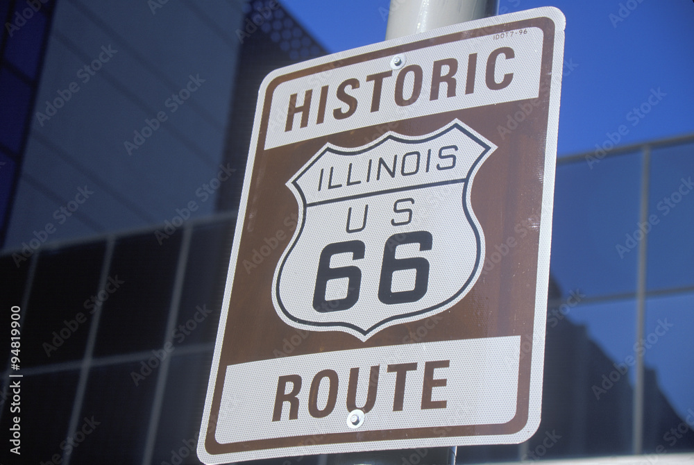 Poster A historic route 66 sign – Wall Art | UkPosters