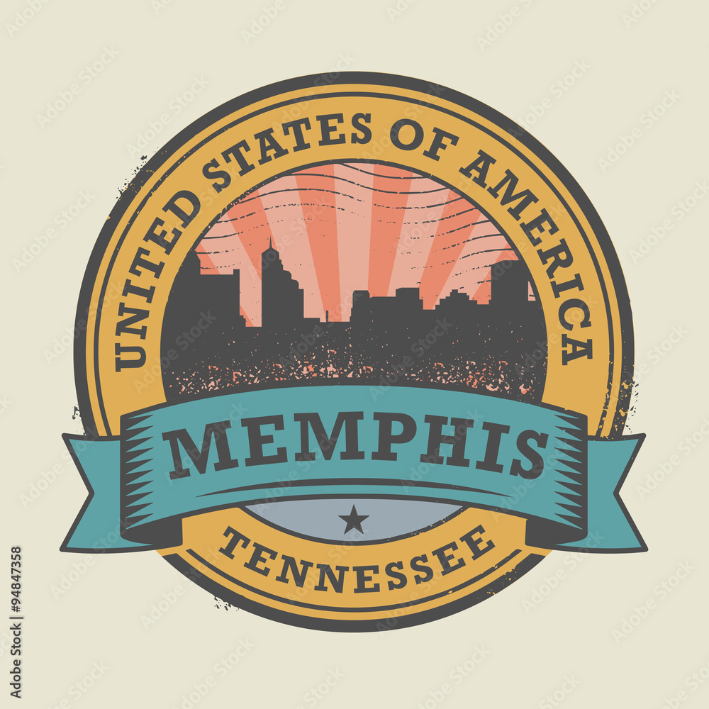 Grunge rubber stamp with name of Memphis, Tennessee Stock Vector ...