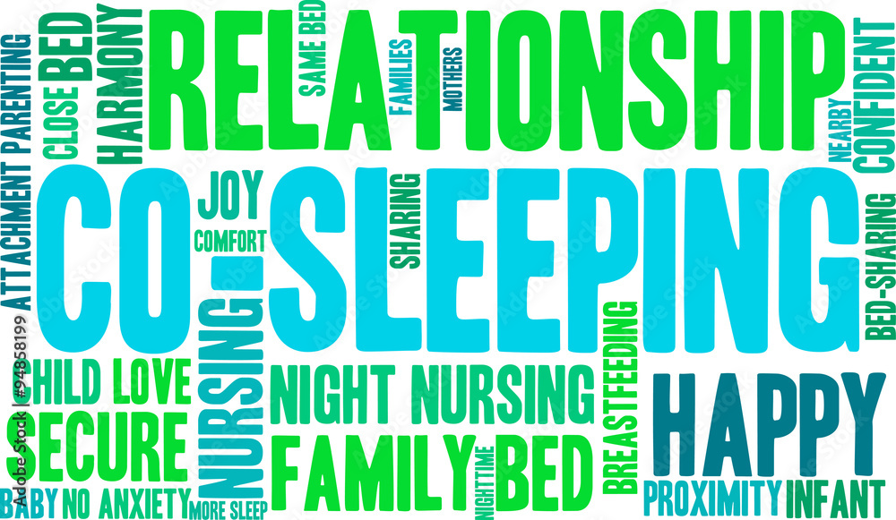 Co-Sleeping Word Cloud Stock Vector | Adobe Stock