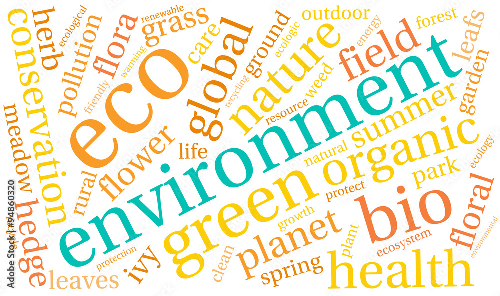 Environment Word Cloud Stock Vector | Adobe Stock