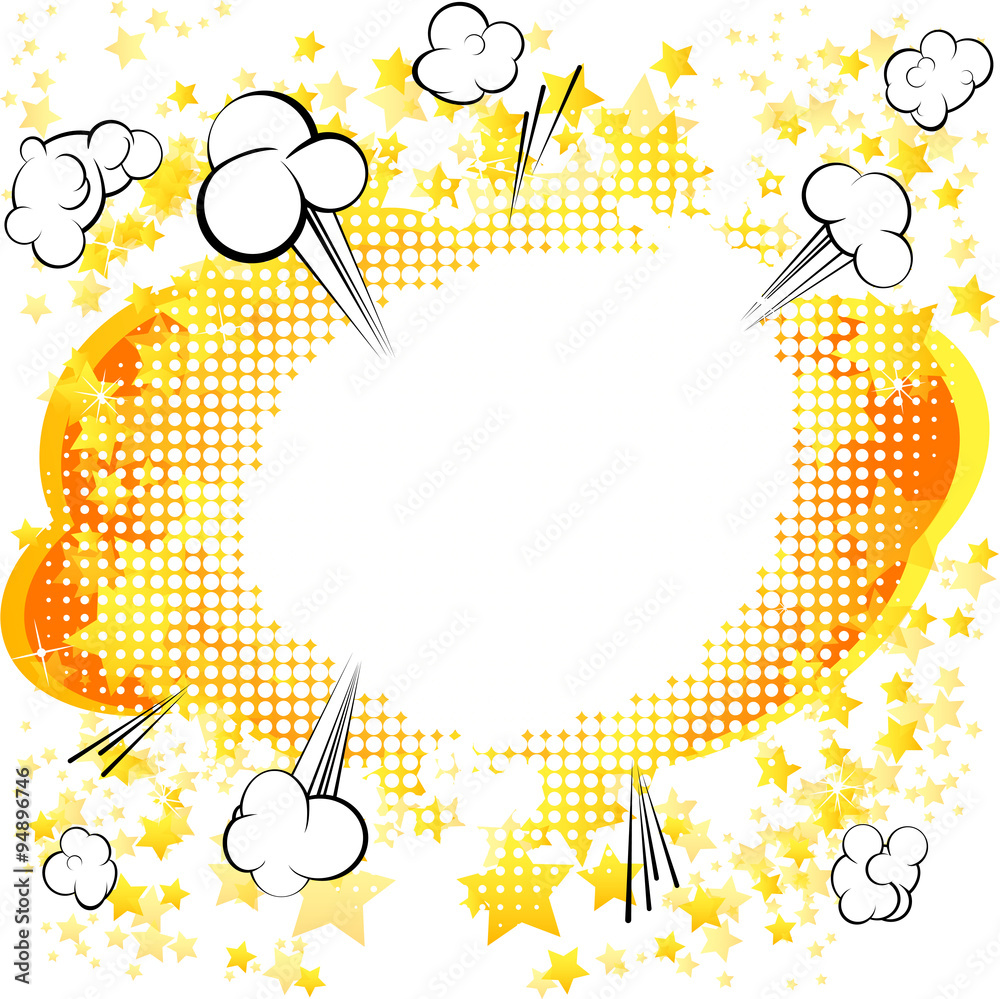 Retro style comic book background with blank space for your text. Stock ...