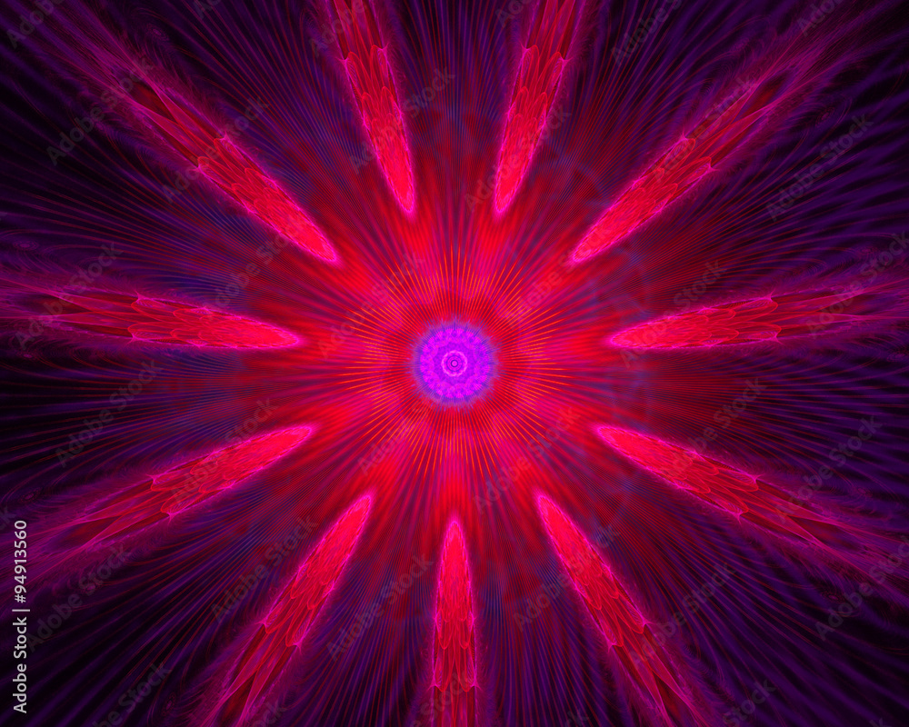 Fractal sun. Fractal art background for creative design. Decoration for ...