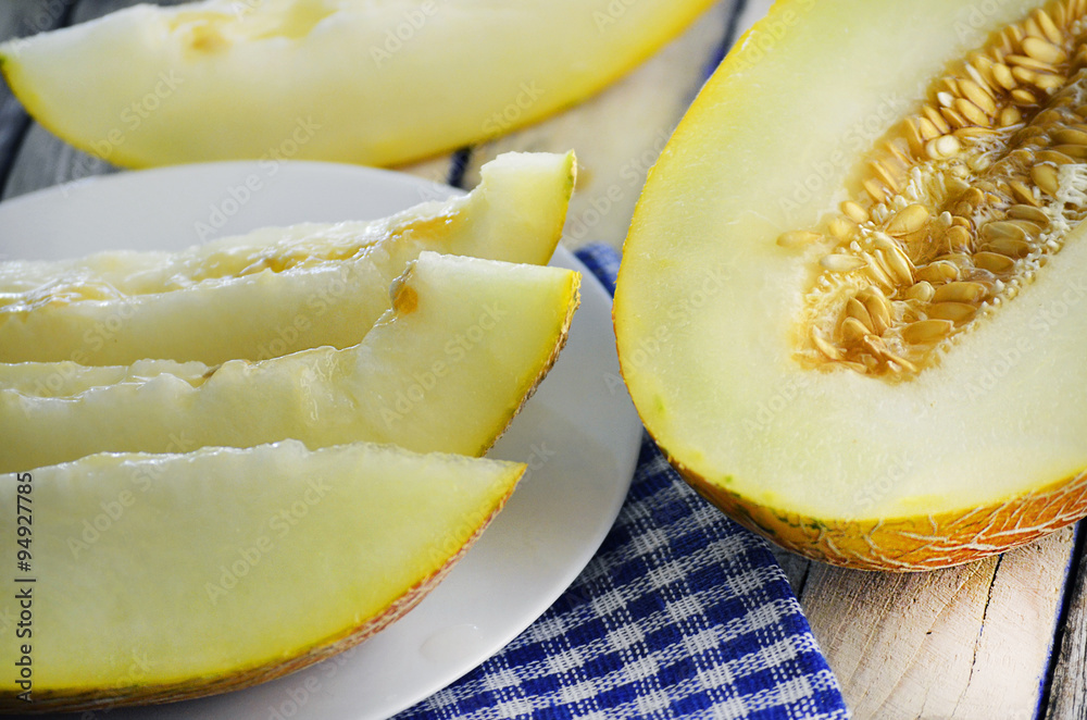 fresh and ripe melon Stock Photo | Adobe Stock