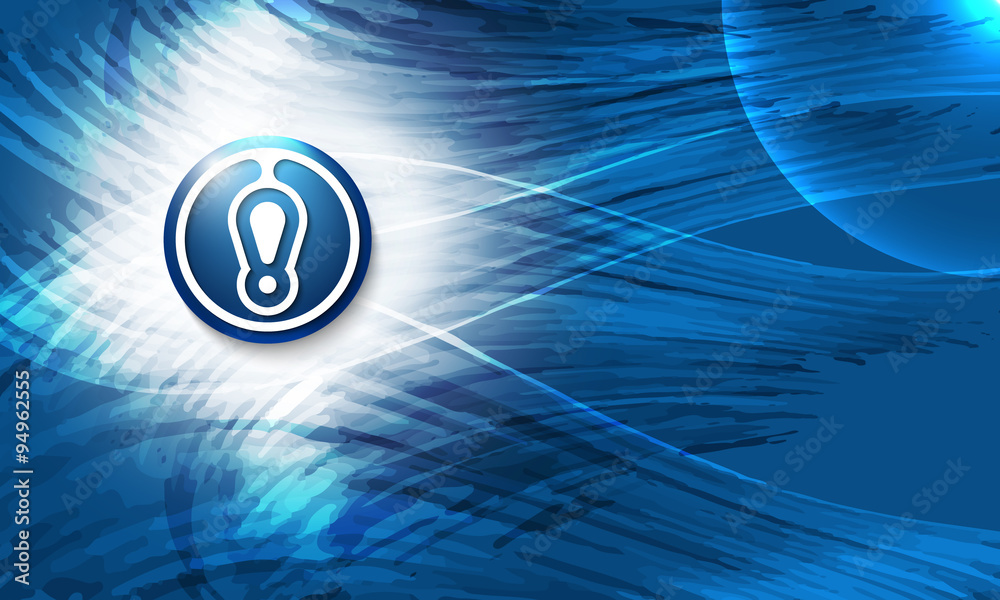 Vector abstract blue background and exclamation mark Stock Vector ...