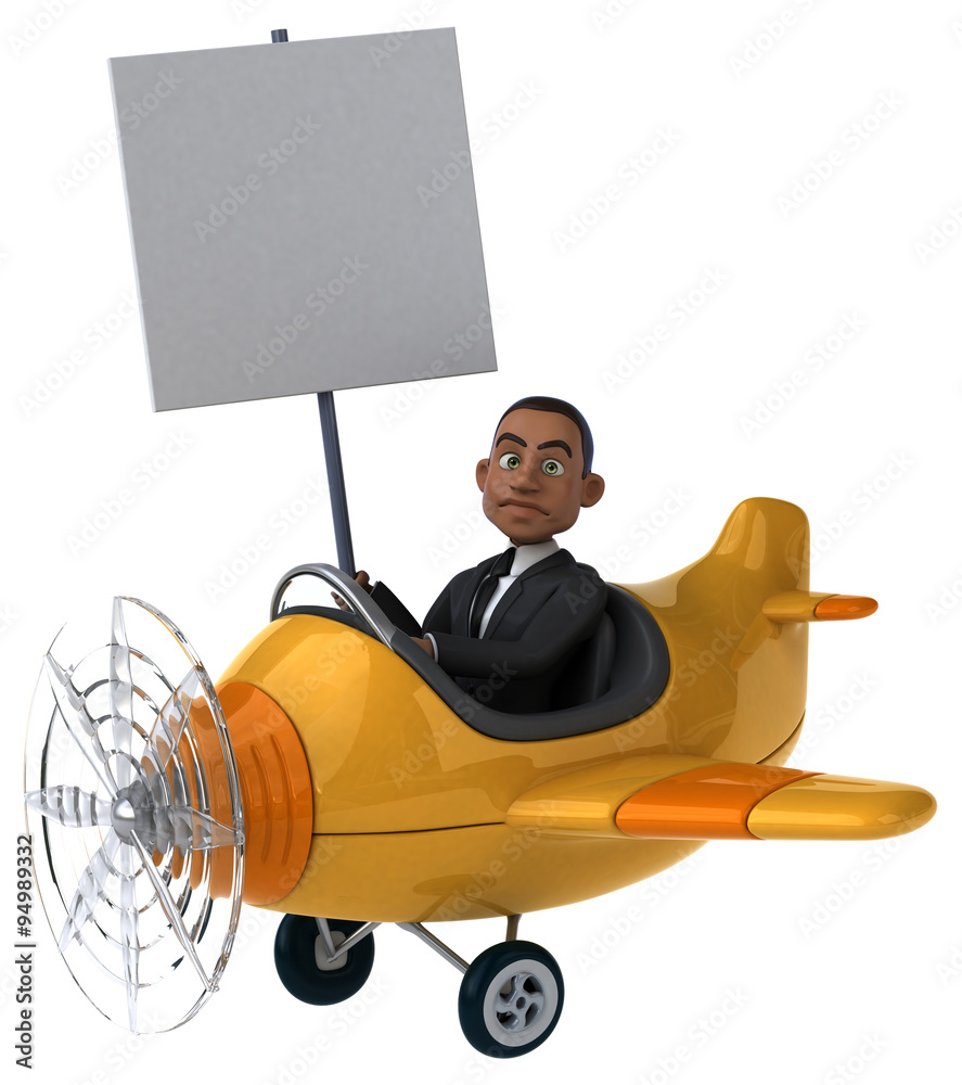 Fun plane Stock Illustration | Adobe Stock