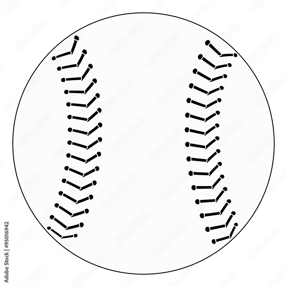 Baseball ball. vector de Stock | Adobe Stock