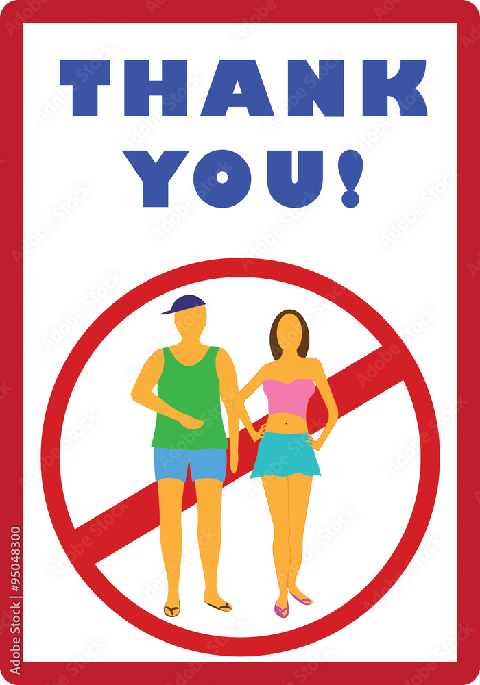 Appropriate dress code informal attire ban prohibition sign Stock ...