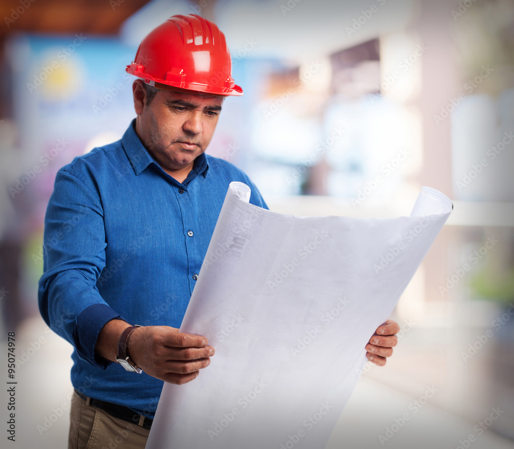 portrait of an architect thinking about his project Stock Photo | Adobe ...