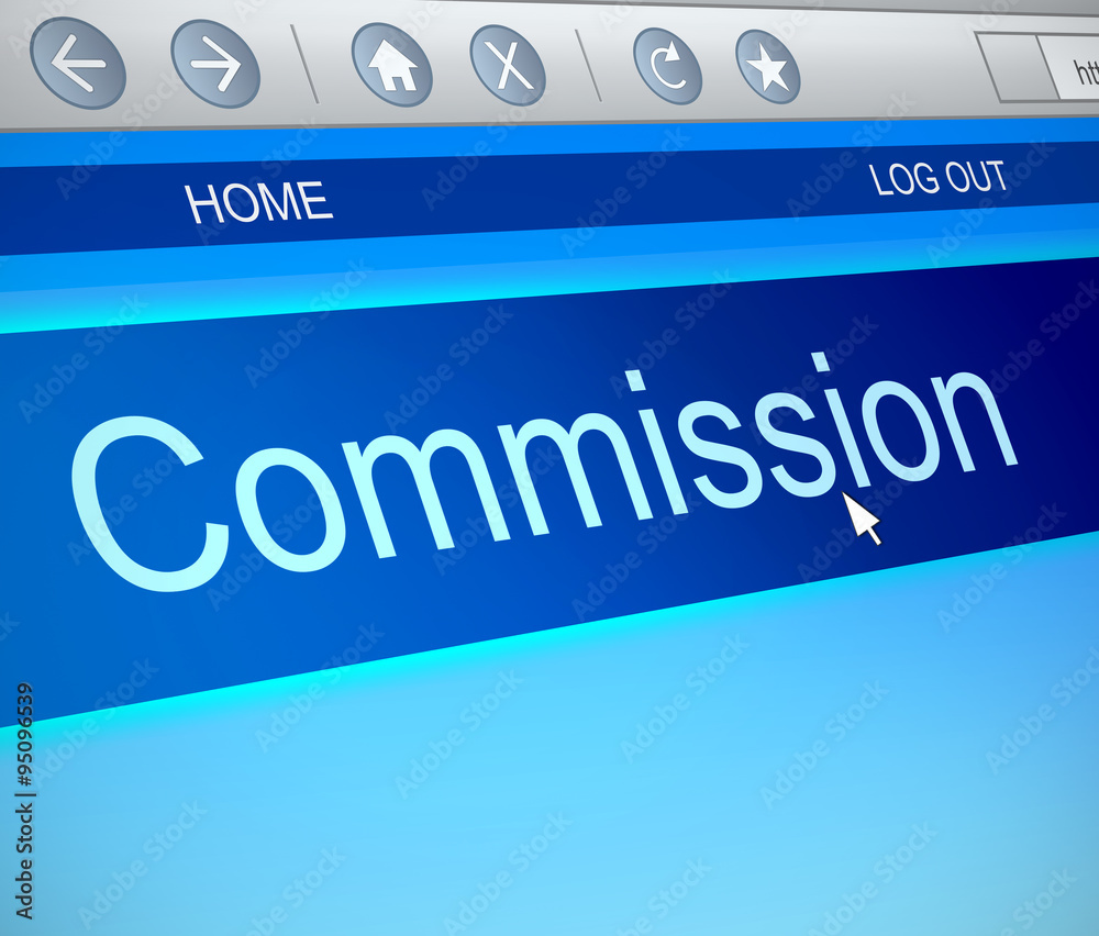 Commission concept. Stock Illustration | Adobe Stock