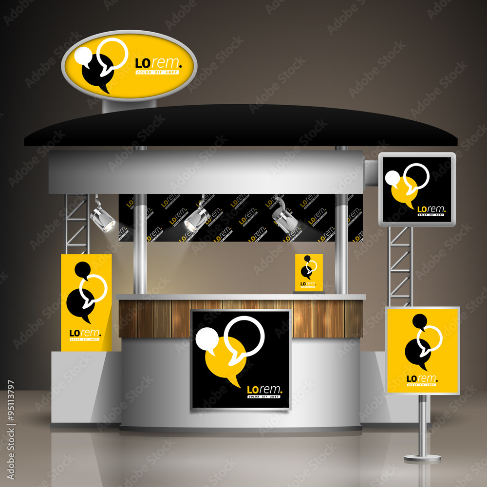 Exhibition stand template Stock Vector | Adobe Stock