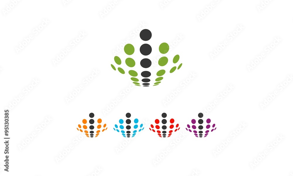 arrow data digital technology logo Stock Vector | Adobe Stock