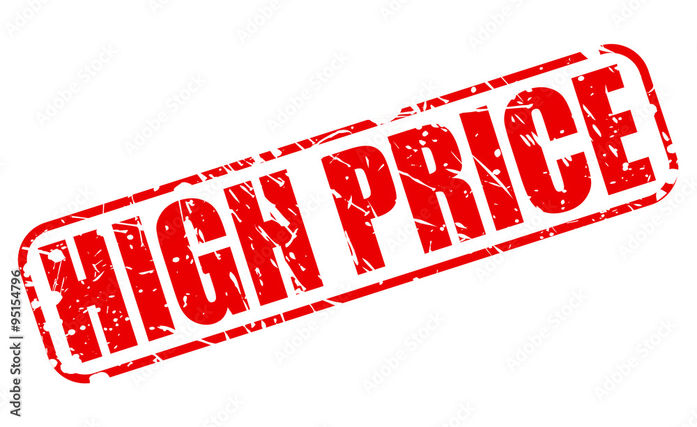 HIGH PRICE red stamp text Stock-Vektorgrafik | Adobe Stock