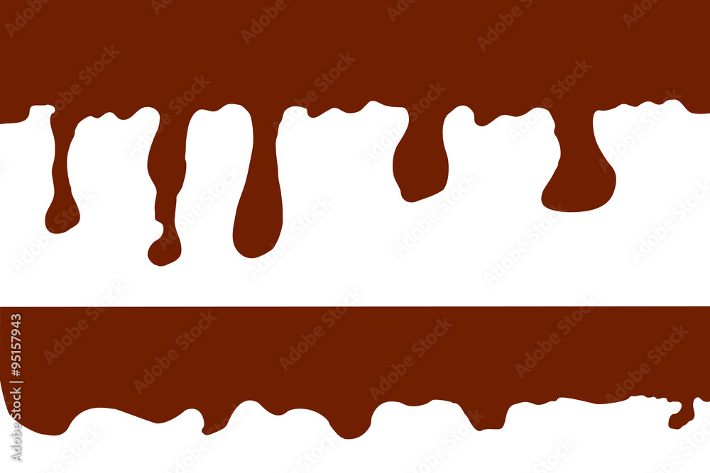 hand draw sketch of realistic melting chocolate Stock Illustration ...