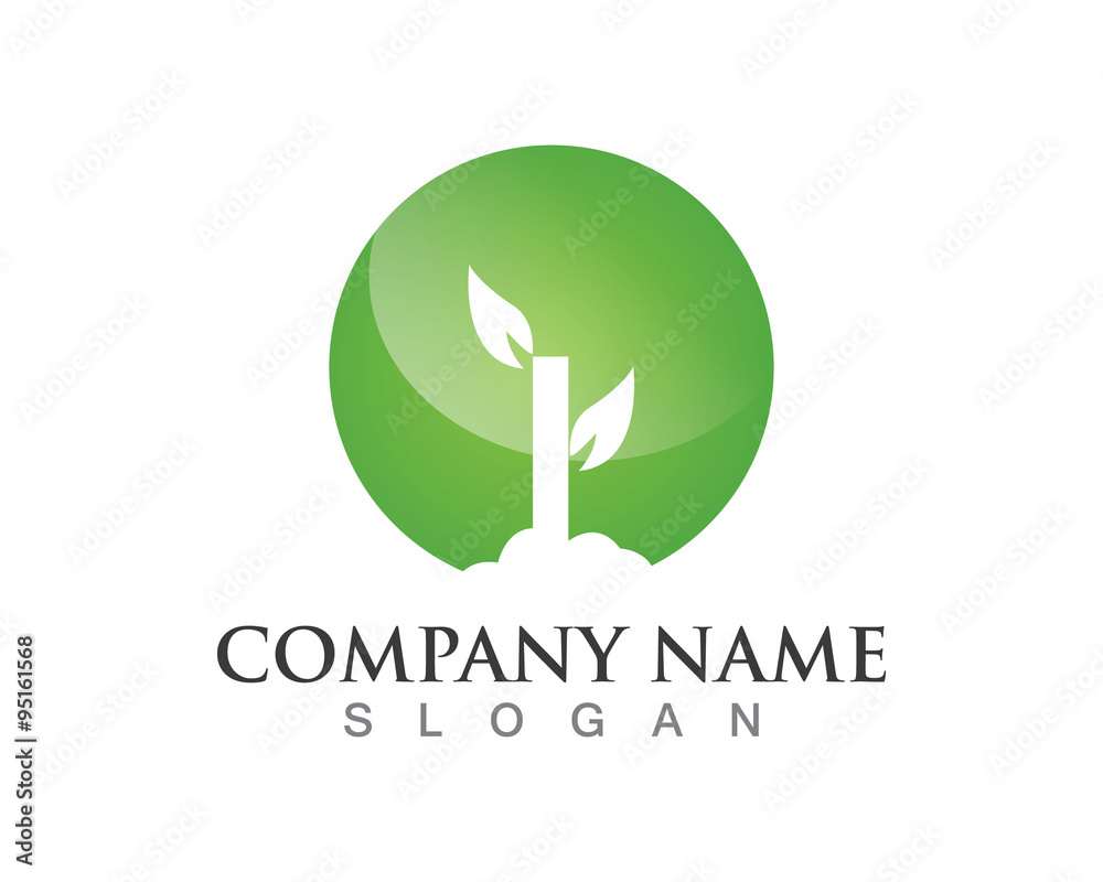 Green life logo save world Stock Vector | Adobe Stock