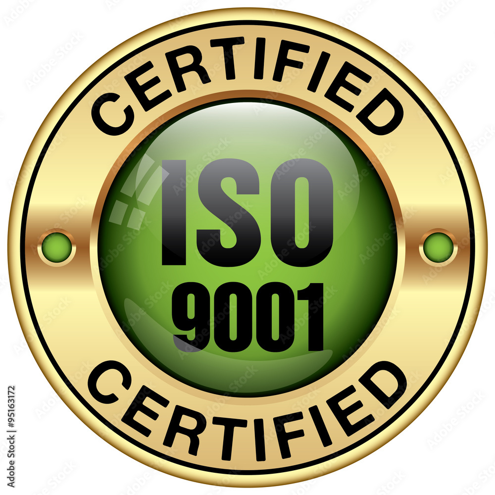 iso 9001 icon Stock Vector | Adobe Stock