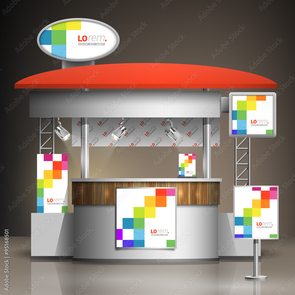 Exhibition stand template Stock Vector | Adobe Stock