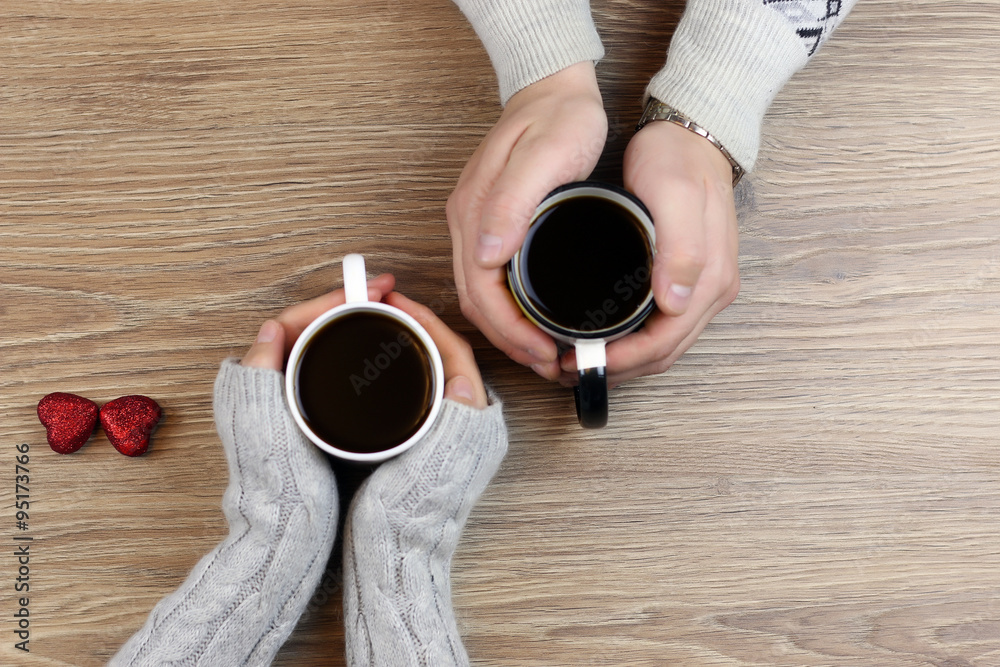 hand coffee background couple Stock Photo | Adobe Stock