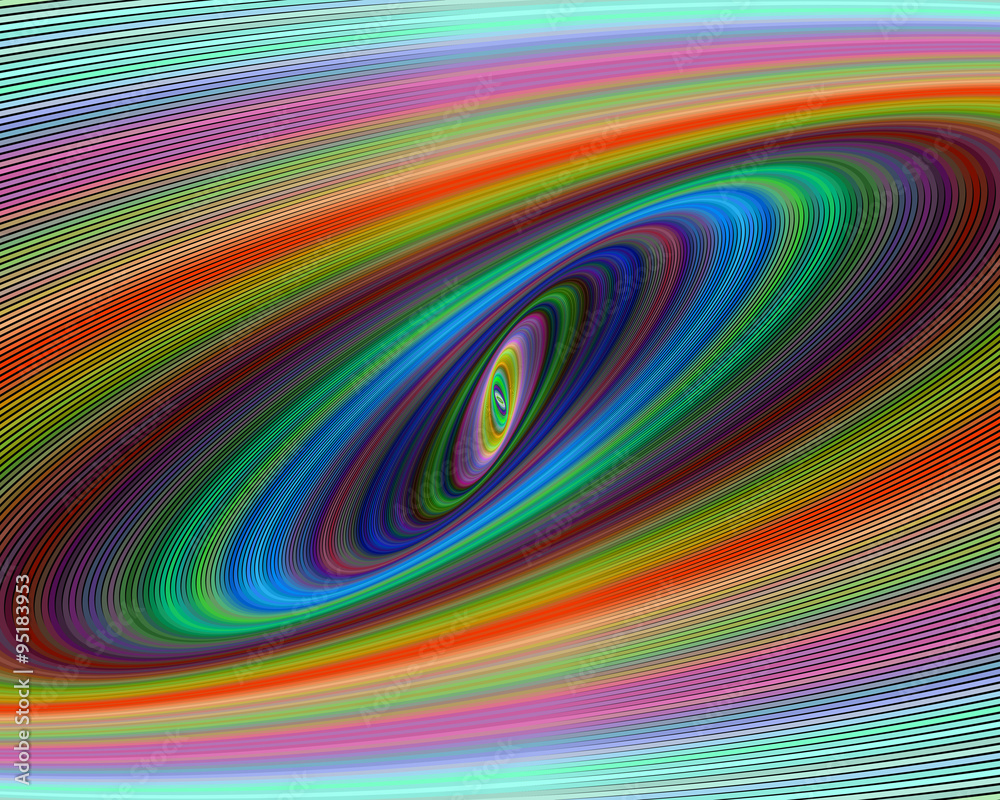 Colorful ellipse fractal design background Stock Vector | Adobe Stock