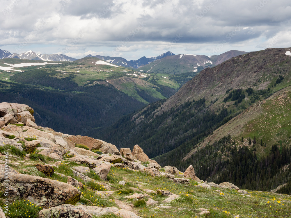 Rocky mountain national park, USA - views from trail ridge road Stock ...