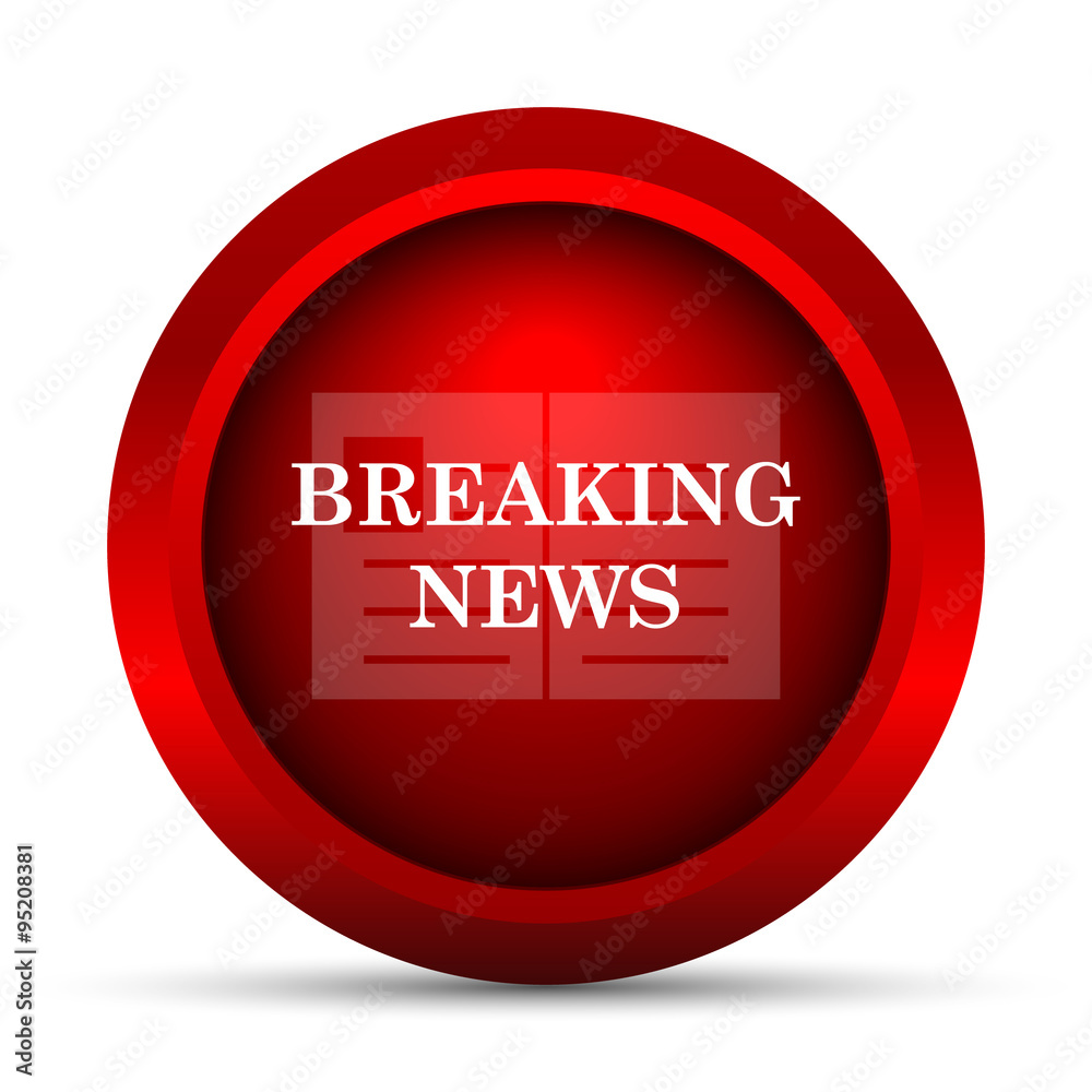 Breaking news icon Stock Illustration | Adobe Stock