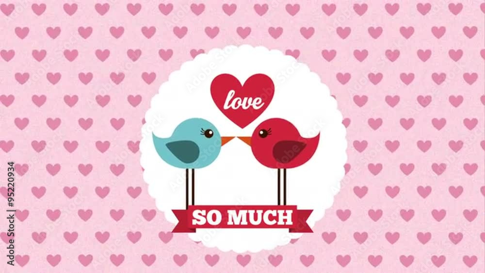 Love card design, Video Animation Stock Video | Adobe Stock
