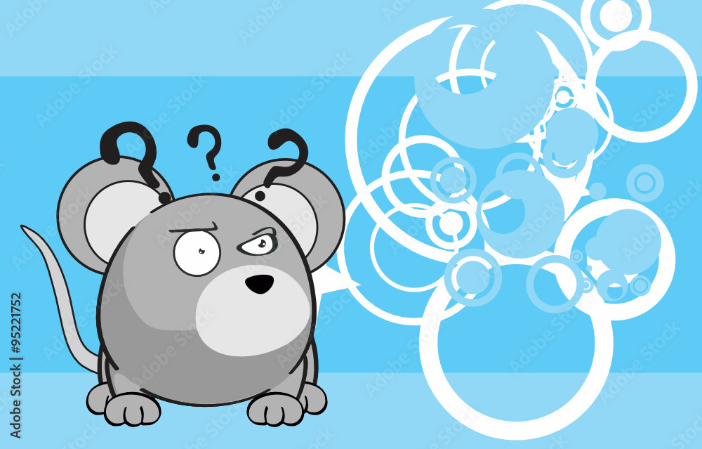 cute mouse cartoon expression background in vector format Stock Vector ...