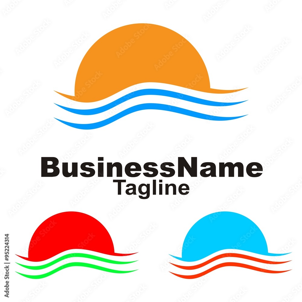 Sun logo icon Vector Stock Vector | Adobe Stock