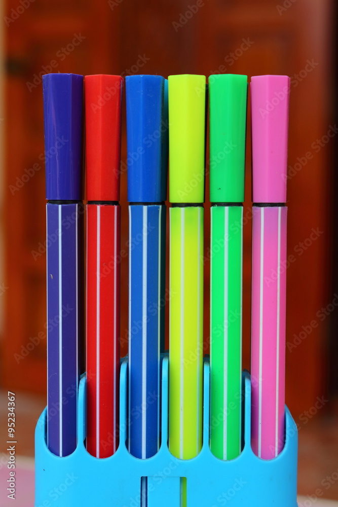 color pen set Stock Photo | Adobe Stock