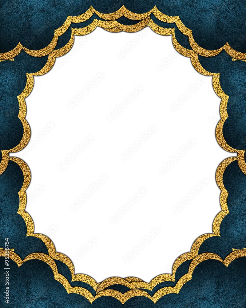 Blue abstract frame. Element for design. Template for design. copy ...